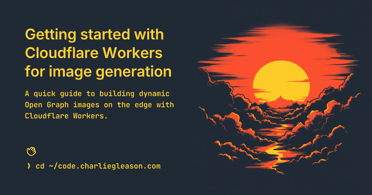 Getting started with Cloudflare Workers for image generation ~/code ...
